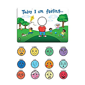 Today I am Feeling Chart Feelings and Emotion Magnetic Chart Communication aid for Speech Delay Non Verbal Children with Autism, Special Needs ADHD