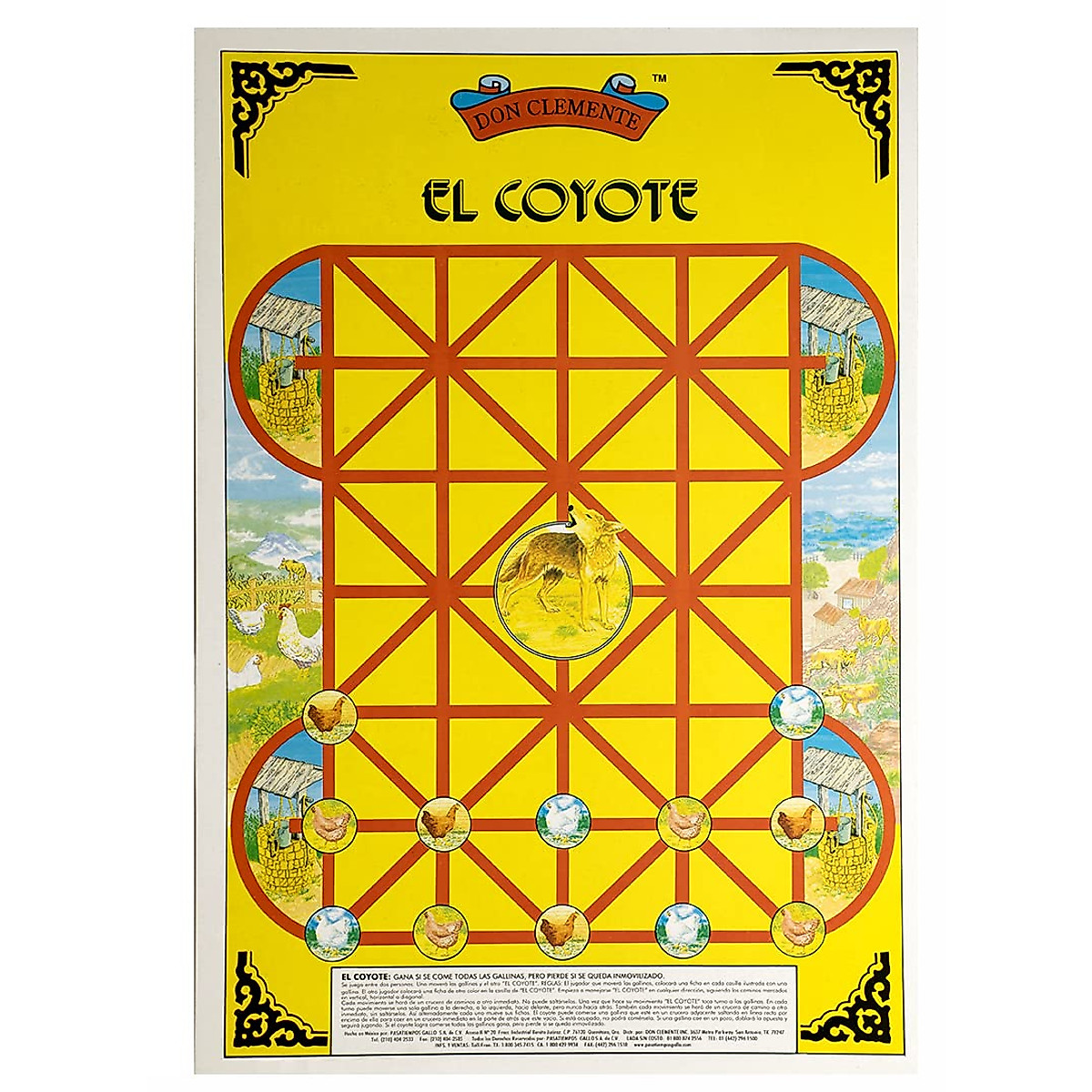 Don Clemente Serpientes Y Escaleras Authentic Mexican Game