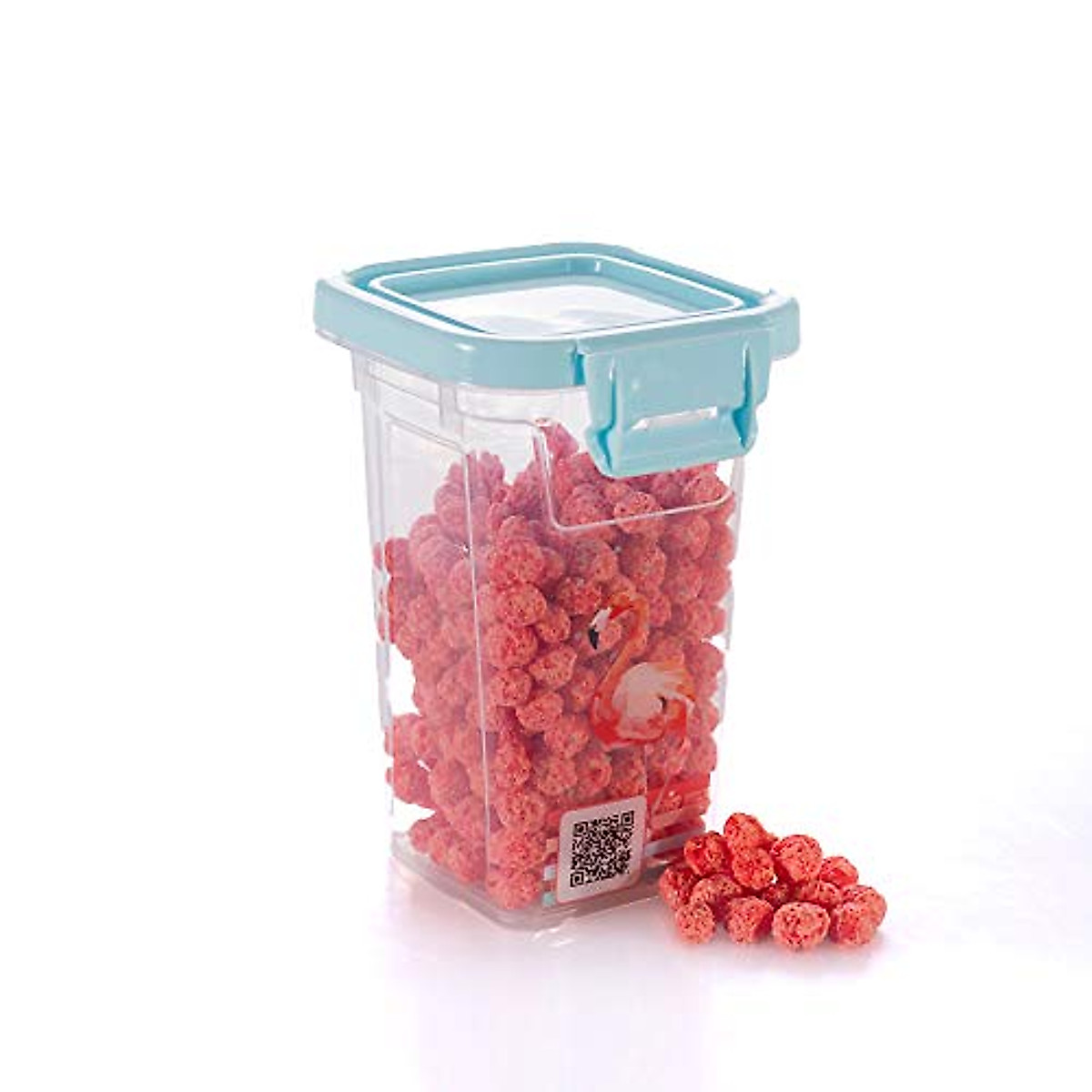 Plasutil 5 Piece Food Storage Container Set with Lock Duo. Lids Attached.