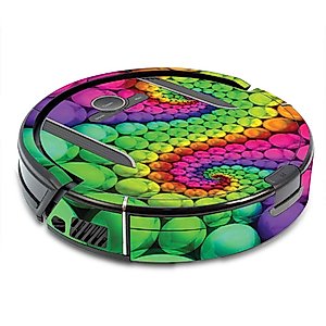 MightySkins Skin Compatible with Shark Ion Robot R85 Vacuum - Hallucinate | Protective, Durable, and Unique Vinyl Decal wrap Cover | Easy to Apply, Remove, and Change Styles | Made in The USA