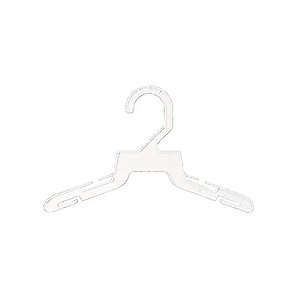 NAHANCO 1150 Plastic Top Hangers, Infants All-Plastic, 10", White (Pack of 500)
