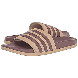 adidas Women's Adilette Comfort Slides Sandal, Sand Strata/Wonder Oxide/Sand Strata, 8