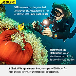 SeaLife Micro 3.0 Pro 3000 Underwater Camera & Light Set for Photography and Video, Easy Set-up, Wireless Transfer, Includes Sea Dragon Travel case