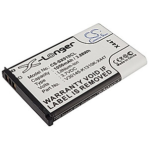 SHINEAR 1050mAh Battery Replacement for Siemens Gigaset SL910A Gigaset SL910 Gigaset SL910H V30145-K1310-X447 V30145-K1310K-X447-0-HY V30145-K1310K-X447 (3.7V)