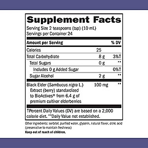 Nature's Way Sambucus Sugar-Free Elderberry Syrup, Traditional Immune Support*, 8 Fl Oz.