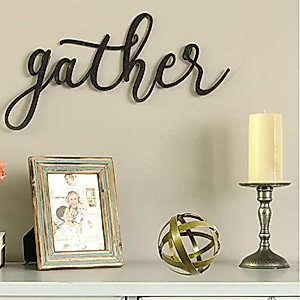 Decorative Sphere - Metal Band Sphere - Home Decor Accents - Tabletop Decorations for Living Room (Gold)