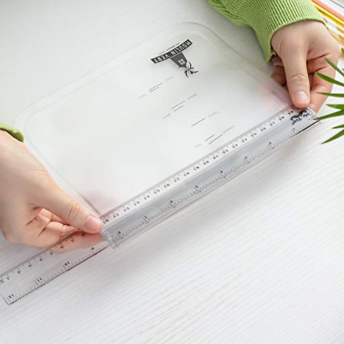 Mr. Pen- Ruler, Rulers 12 inch, Pack of 3, Clear Ruler, Plastic Ruler, Drafting Tools, Rulers for Kids, Measuring Tools, Ruler Set, Ruler inches and Centimeters, Transparent Ruler