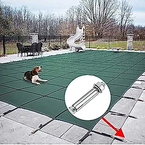 5 Pcs M6 x 50mm 304 Stainless Steel Expansion Bolt External Hex Expansion Screw Bolt Sleeve Anchor，Pool Safety Cover Expansion Bolts，for Concrete