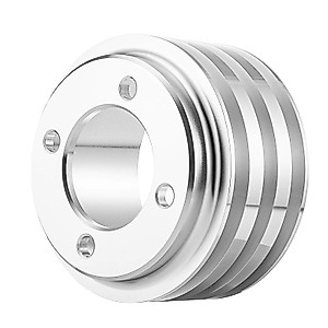 WeiSen Alternator ＆ 3V Crankshaft ＆ 2V Water Pump V-Belt Pulley Kit Compatible with 1969-UP Small Block Ford 302 351w 351C 351W 351M 400 V8 5.0L