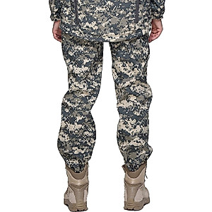 YFNT Men Softshell Hiking Pants Winter Fleece Snowboard Ski Pants (38x34, ACU)