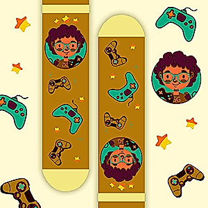 Gaming Gamer Socks for Men Women Teen Boys - Do Not Disturb I'm Gaming Socks Novelty Funny Crew Socks - Gifts for Gamer Lovers Boys Son Husband Stocking Stuffers