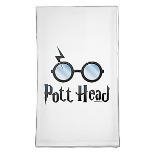 TooLoud Pott Head Magic Glasses Flour Sack Dish Towel