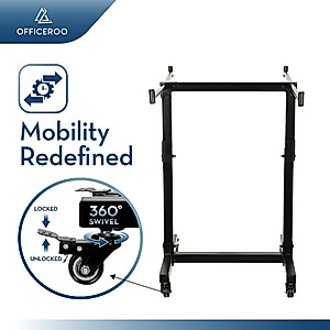 Folding Chair Rack Storage Cart - Holds 14 Chairs (Not Included), Organize and Transport Chairs, Sturdy & Portable Space-Saving Chair Dolly, with 4 Lockable Wheels