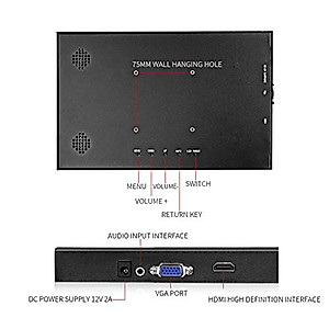 Thinlerain Portable Monitor - 11.6 inch 1080P FHD HDMI VGA Laptop Monitor,1920 x 1080P IPS LED Display External Monitor for Laptop and Computer, Build in Speakers
