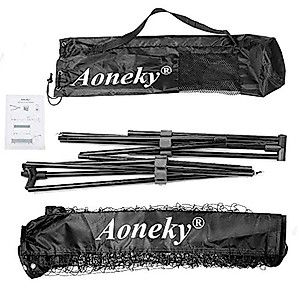 Aoneky Protable Driveway Pickleball Set - Driveway Pickleball Game (10ft, Pickleball Net + Marker)