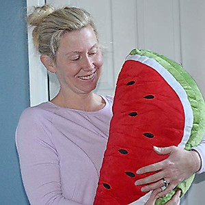 Watermelon Pillow Kids Stuffed Plush: Girls Melon Slice Throw Stuff Toy