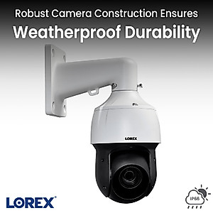 Lorex Fusion 2K HD IP Metal Security Camera – Indoor & Outdoor Surveillance HDR PoE System with Pan Tilt Zoom (PTZ), Color Night Vision, Weatherproof IP66 – 12x Optical Zoom & 16x Digital Zoom