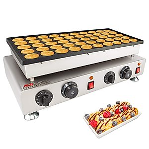 ALDKitchen Mini Dutch Pancake Maker | Electric Poffertjes Iron | Nonstick | 110V (50 Pcs)