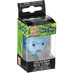 FUNKO POP! KEYCHAIN: Rick & Morty - Hologram Rick Clone