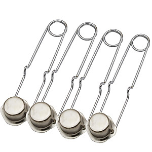 MENSI 4 Pack Spark Torch Igniter Single Flint Spark Lighter for Propane Kitchen Torch Starter with 10pcs Free Flints