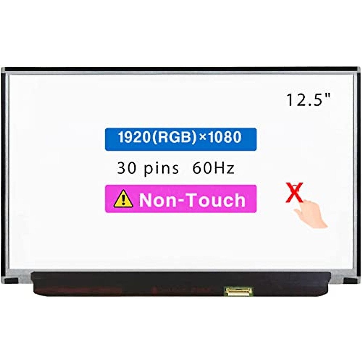 12.5" Screen Replacement for Lenovo Thinkpad X240 Series LCD Display Panel 30 pin (FHD 1920 * 1080 Non-Touch)