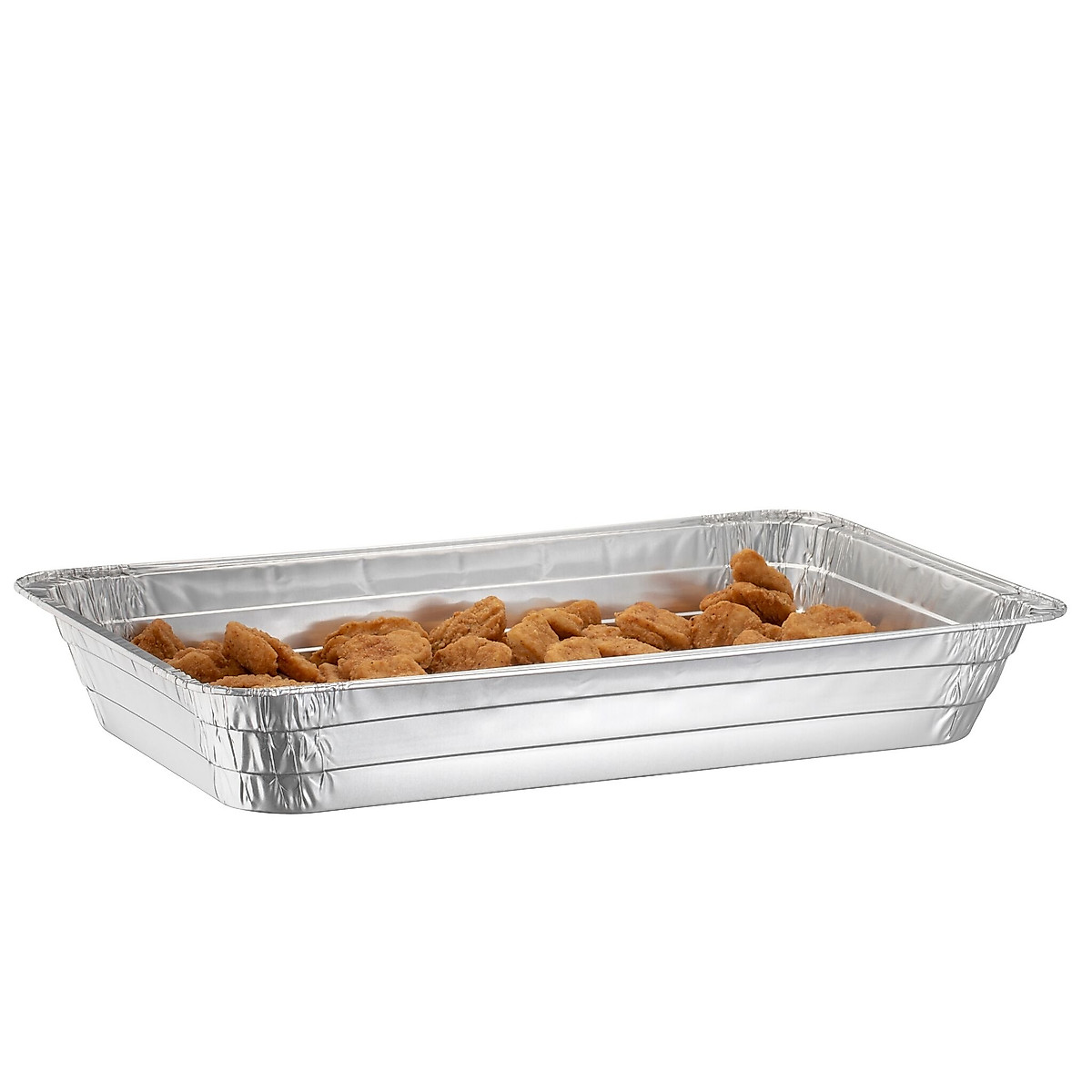 Full Size Deep Steam Aluminum Table Pans - Disposable to go Foil Pans for Chafing, Baking, Storing and Catering Containers (21” x 13” x 3”) (10, With Lids)