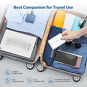 SooPii 40W USB Charging Station,4 Port USB Charger Station with One Port QC 3.0 for Multiple Devices,4 Mixed Charging Cables Included,Compatible with iPhone 14,IPad,Samsung Galaxy,Note,LG and More