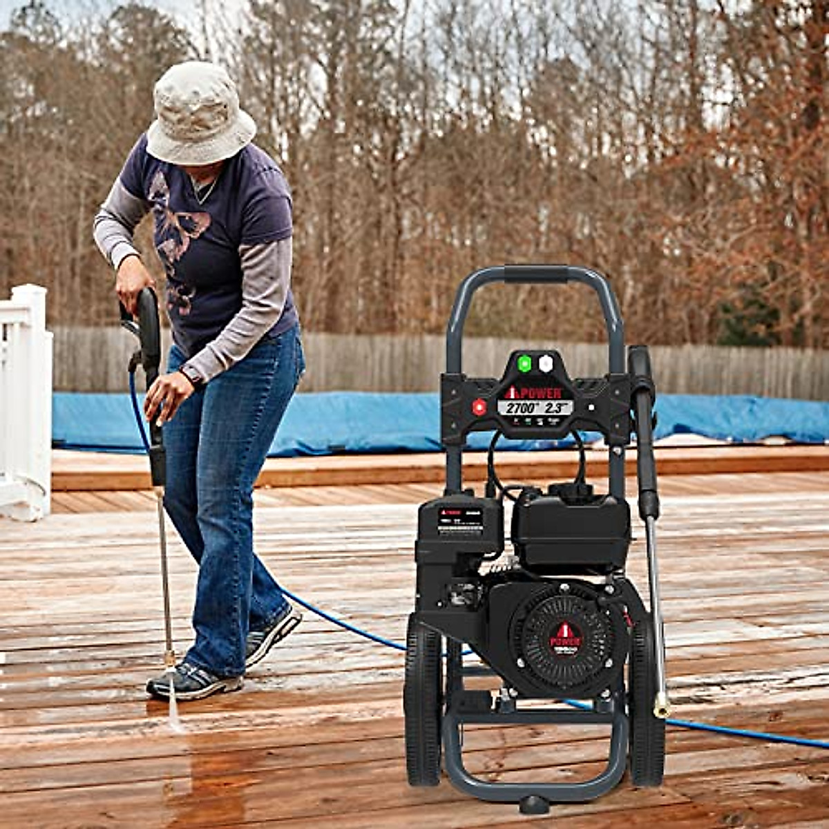 A-iPower PWF2701SH 2700PSI 2.3 GPM Gas Powered Pressure Washer