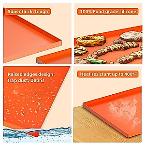 Silicone Griddle Cover for Blackstone 36 inch Griddle, 100% Food Grade Silicone Mat, Silicone Griddle Mat for Blackstone Flat Top Griddle, Griddle Protective Mat Cover, Outdoor Griddle Protector