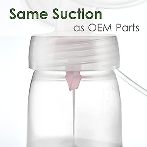 Maymom Pump Part Compatible with Spectra/Ameda Luna Pumps, Syngery Gold; Incl Wide Mouth Flange 19 mm Valve; Not Original Spectra Flange; Replaces Spectra S1 S2, Plus Shield, Pump Parts, Accessories