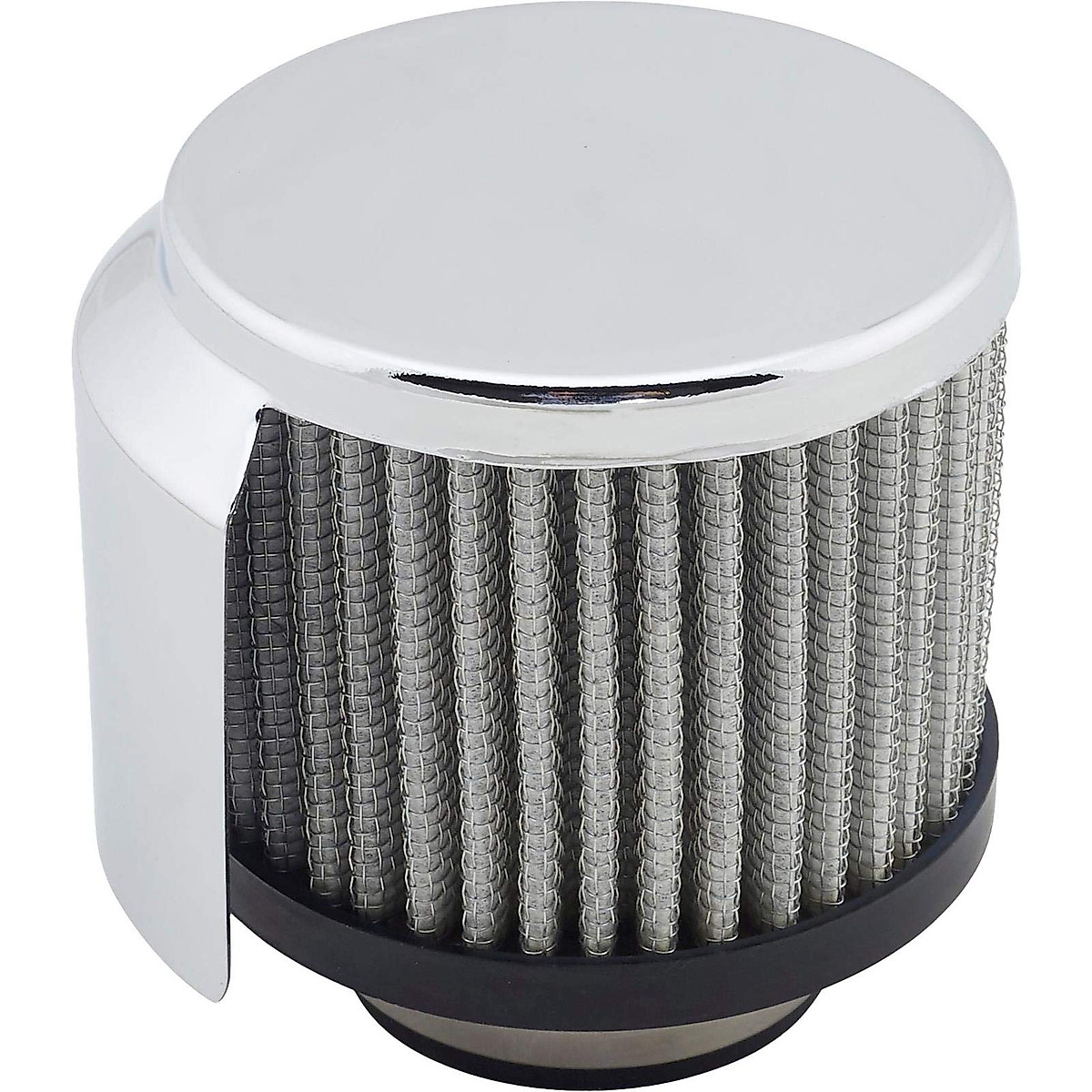 SBC Tall Aluminum Valve Covers & Shielded Breathers, Chrome