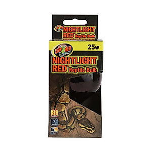Zoo Med Nightlight Red Bulb for Reptiles, 25 Watts