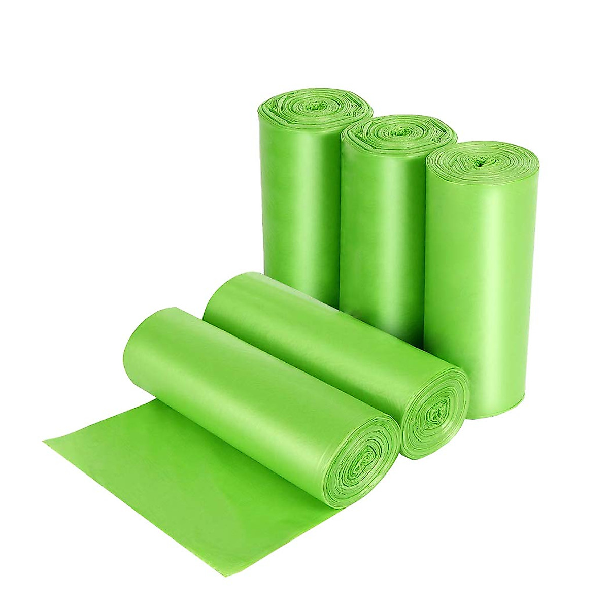 Compostable Trash Bags, 2.6 Gallon Small Disposable Compost Bags 150 Count Garbage Bags Made from PSM Starch-Based for Kitchen Bathroom Bedroom Office Trash Can