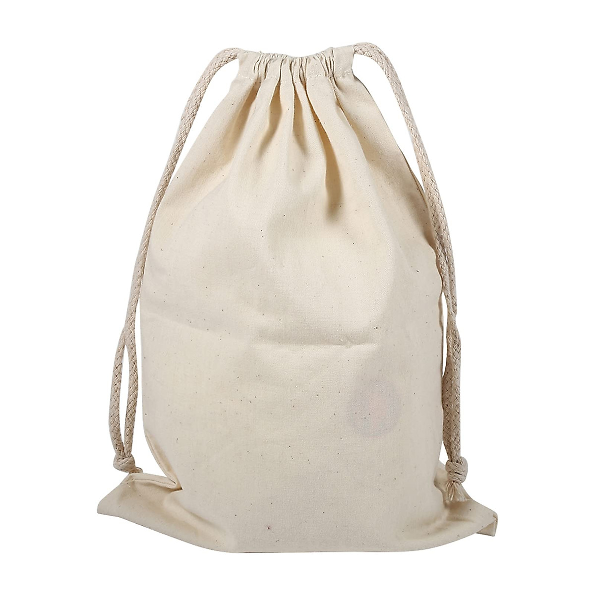 Bags Cotton Stuff Bag Household Plain Cotton Drawstring Storage Laundry Sack Stuff Bag for Travel Home Use(22x28cm)