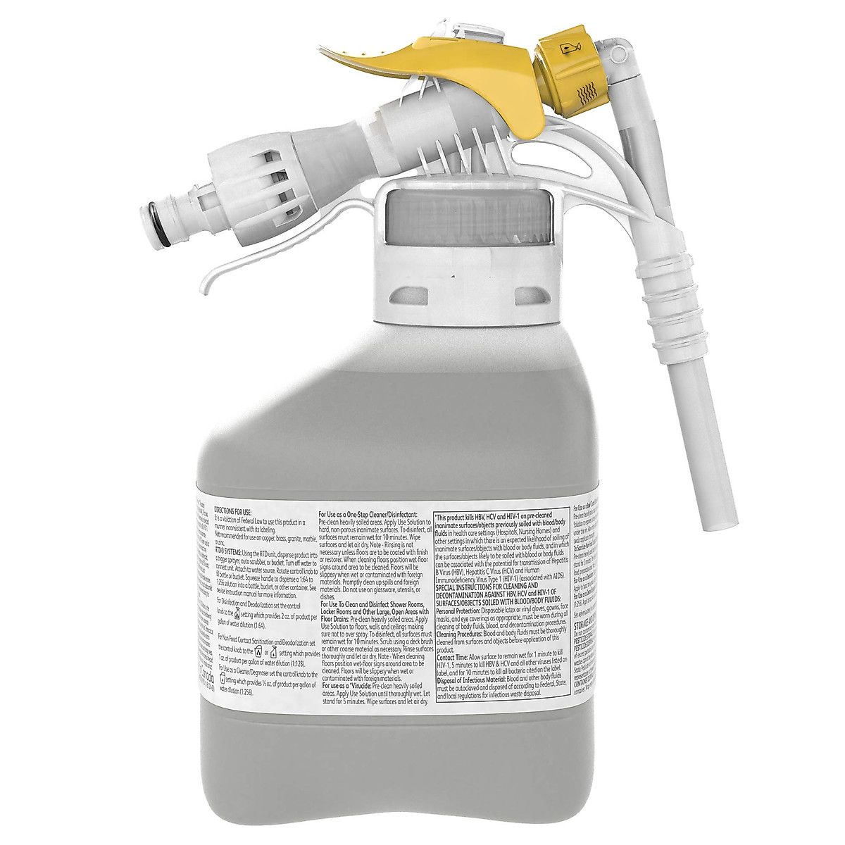 Diversey 5549254 Alpha-HP Multi-Surface Disinfectant Cleaner, Bactericidal & Virucidal Hydrogen Peroxide, Concentrate, Ready-to-Dispense (RTD), 1.5-Liter (Pack of 2)