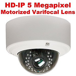 GW Security AutoFocus IP Camera System, 8 Channel H.265 4K NVR, 8 x 5MP HD 1920P Dome POE Security Camera 4X Optical Motorized Zoom Outdoor Indoor, AI Human Detection