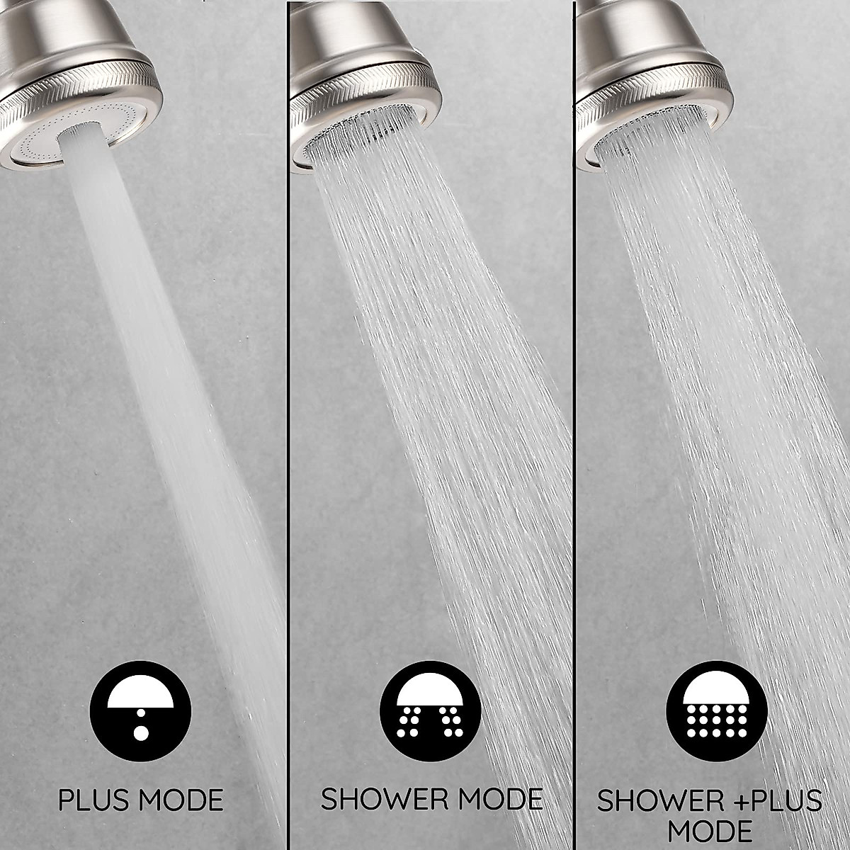 Srmsvyd Kitchen Faucet Sprayer head Attachment 360° Rotatable Soild Brass Moveable Kitchen Tap Head High Pressure Faucet Booster Easy to Wash Dishes Wash Vegetables and Wash Fruits（black）