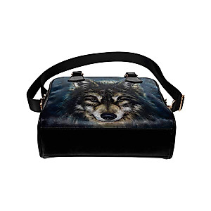 InterestPrint Wolf Head Crossbody Purse Bags for Women Shoulder Bag