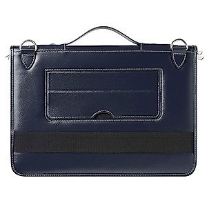 Broonel Blue Leather Laptop Messenger Case - Compatible with HP EliteBook 865 G9 16" WUXGA Laptop