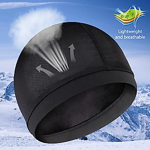 Molain 2Pcs Wave Cap for Men Silky Stocking Caps for 360 540 720 Waves Satin Silk Durag Good Compression Wave Caps Shower Cap Bath Accessories Men's Skullies Beanies