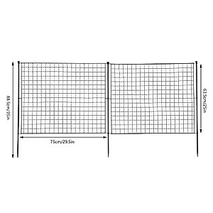 Metal Garden Fence and Gate Bundle(4 Panels+Gate 25''Tall),No Dig Decorative Pet Fence,Heavy Duty Outdoor Patio Yard Fencing for Road Edge Fence & Garden Lawn (25'' Tall (Gate+4 Panels))
