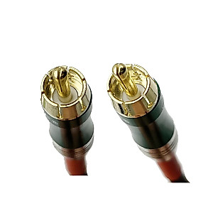 Seadream RCA to RCA Audio Cable Short 2Pack 1RCA Male to 1RCA Male Stereo Audio Cable Converter,Preamp Jumpers Male to Male Patch Cable 8 inch (Black+Green)