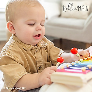 Tickle & Main My Beary First Band Musical Instruments Gift Set, Includes Storybook and Wooden Percussion Toys for Toddler Girls and Boys