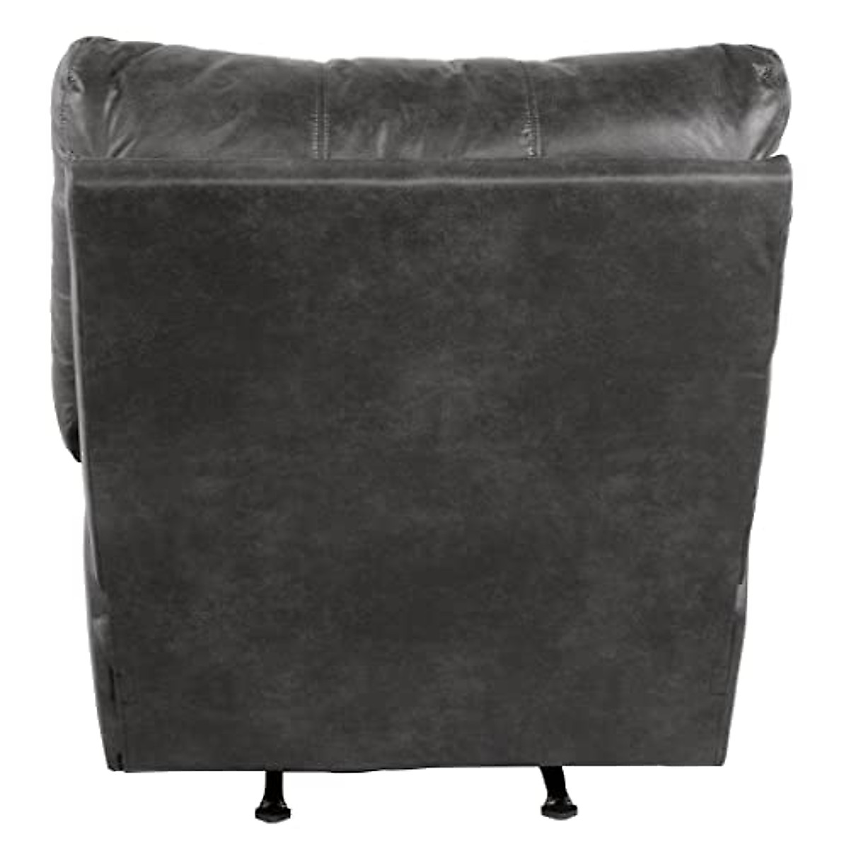 Signature Design by Ashley Bladen Faux Leather Manual Rocker Recliner, Gray