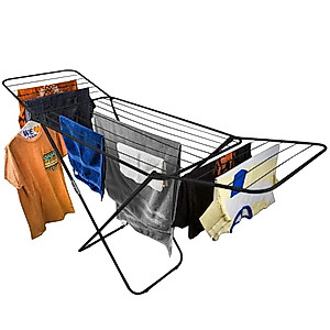 Home Intuition Foldable Clothes Drying Rack Dryer (Black)