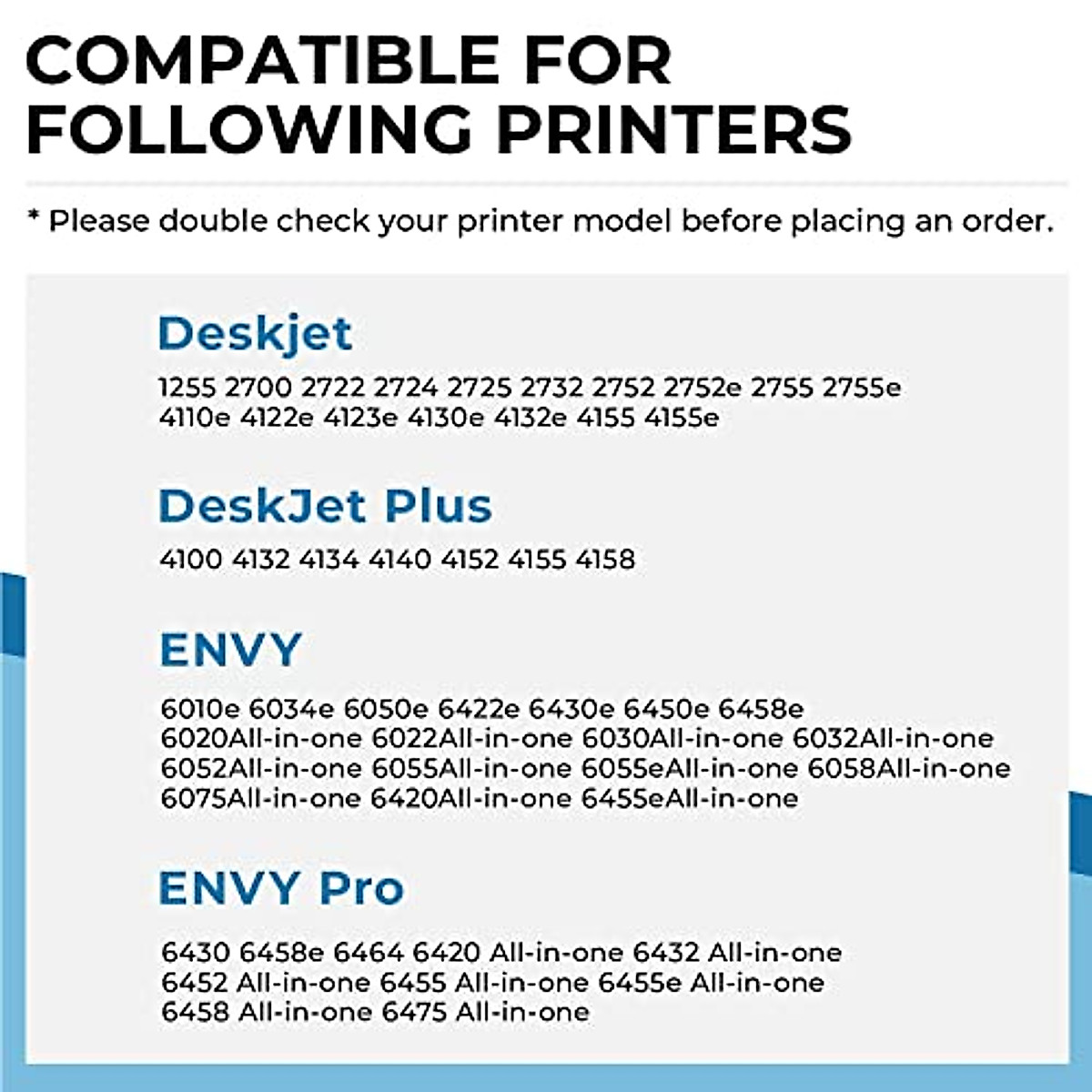 Penguin 67XL Ink Cartridge for HP Printers High Yield Work with HP 67 XL Deskjet 2755 2700 4155 2752 2723e 4133e Deskjet Plus 4152 Envy 6055 6052 Envy Pro 6458 6452 Printer 2 Black Combo Pack