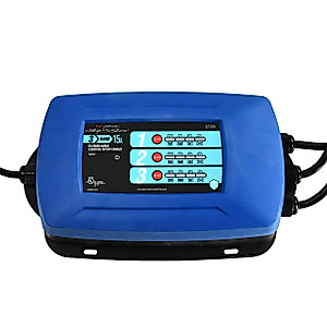 Schumacher-SC1389 Fully Automatic Direct-Mount 3-Battery Charger and Maintainer - 15 Amp, 12V - for Marine Batteries