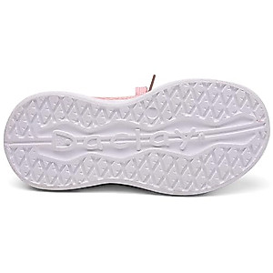 Qvxkd Girls Shoes Boys Running Breathable Lightweight Sneakers for Kids_Pink_2Big Kid