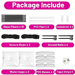 Toosci Balloon Arch Kit 9FT Height & 10FT Width, Adjustable Balloon Arch Stand Set，Balloon Arch Frame with Base for Wedding Baby Shower Birthday Party Supplies Decorations