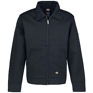 Dickies Men's Insulated Eisenhower Front-Zip Jacket, Black, X-Large/Regular